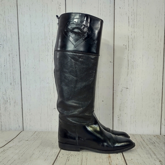 Handmade | Shoes | Black Italian Leather Equestrian Riding Boots | Poshmark